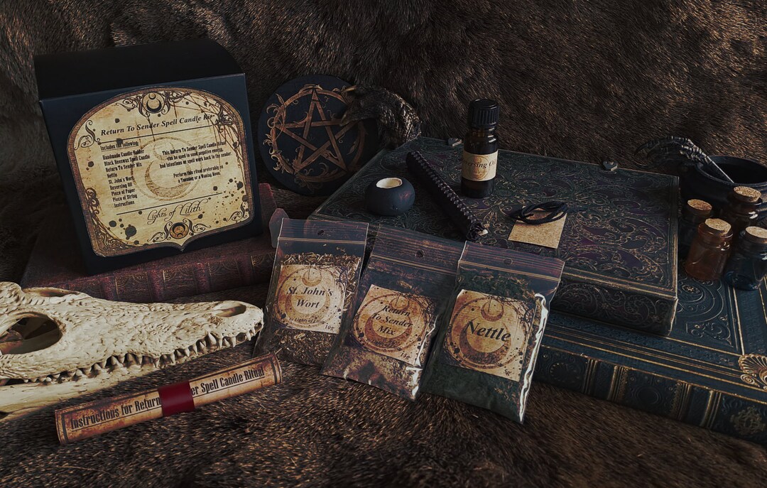 Return to Sender Spell Candle Kit - Ritual, Banishing, Spells Kit ...