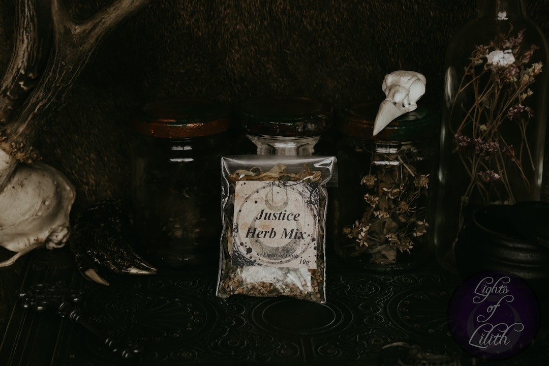 Justice Herb Mix - Magical Herbal Blend, Witchcraft, Voodoo, Hoodoo ...