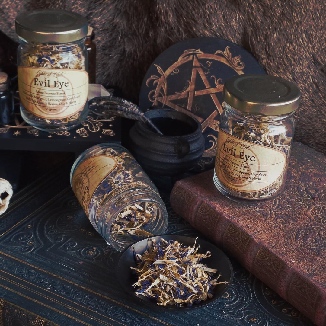 Evil Eye Incense - Loose Incense Mix, Herbs to Burn, Ritual Incense ...