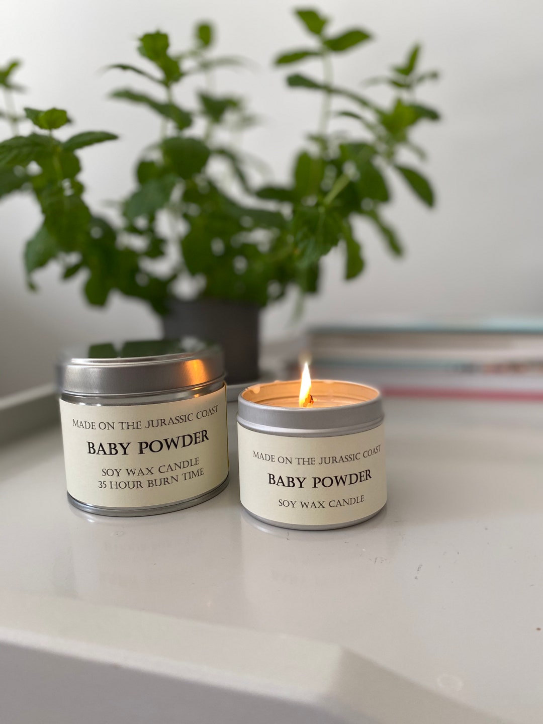 Baby Powder Scented Soy Wax Candle - Etsy UK