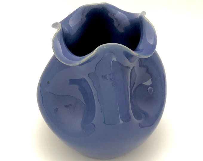 Georgia Art Pottery W.W.G. Gordy Family Pottery Cobalt Blue Pinched ...