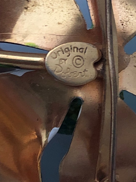 Original By Robert Large Green Pentamerous Flower wit… - Gem