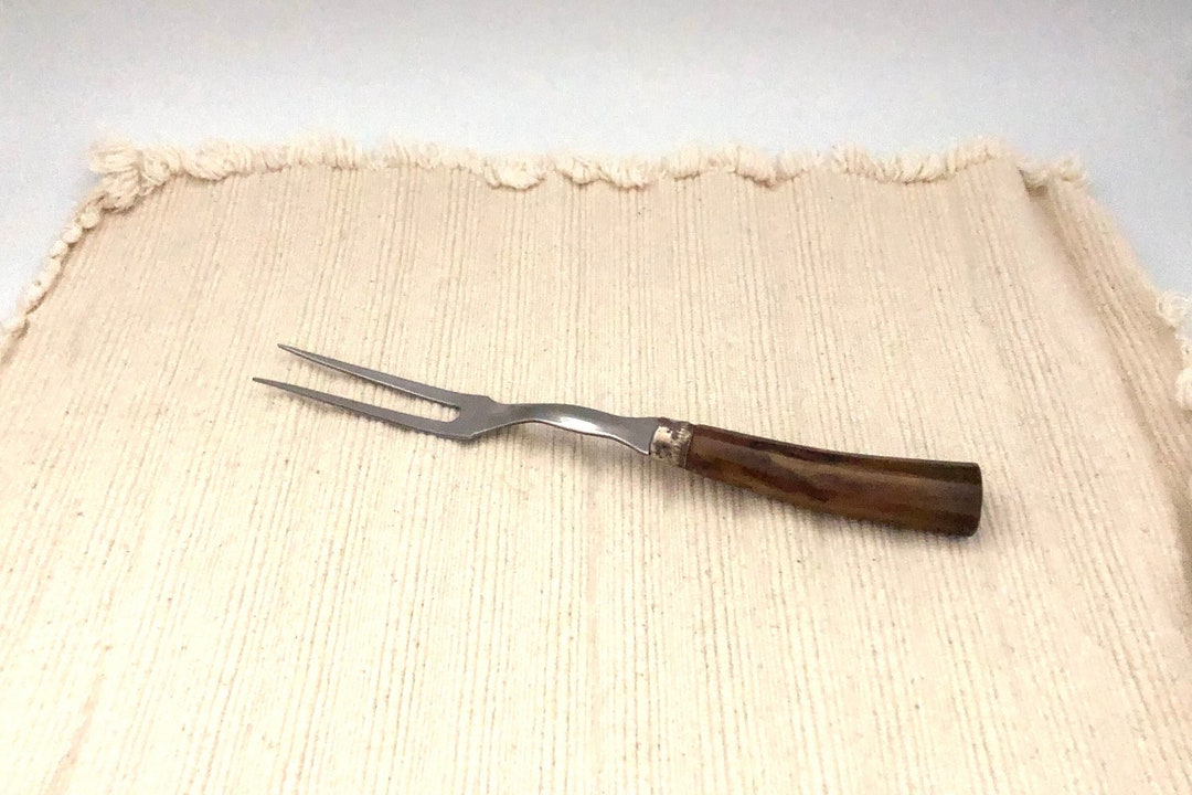 Tortoise Shell Bakelite Handle Stainless Steel Serving Fork With 10 ...