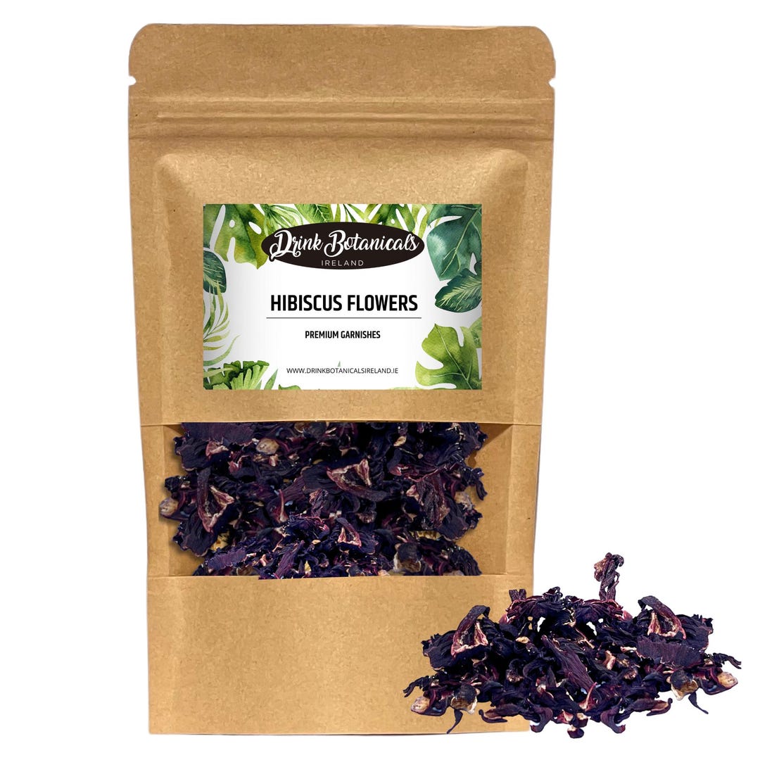 Edible Natural Dried Hibiscus Flower Petals, Vegan | 100% Natural | Dry ...