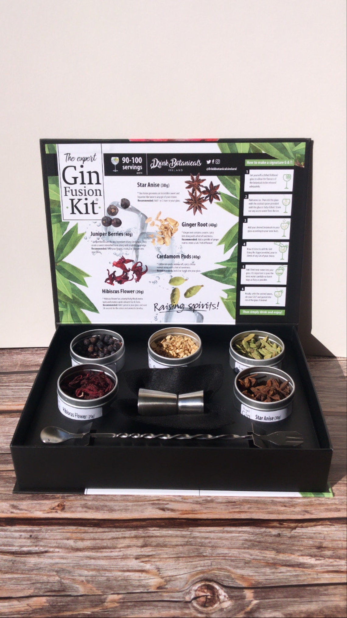 The Expert Gin Cocktail Fusion Kit - Gin und Tonic Botanicals / Gewürze ...