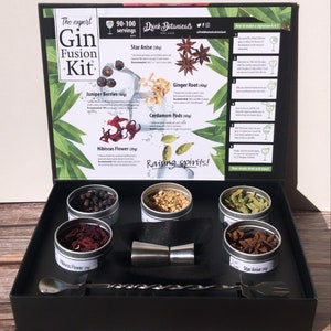 The Expert Gin Cocktail Fusion Kit - Gin and Tonic Botanicals / Spices ...