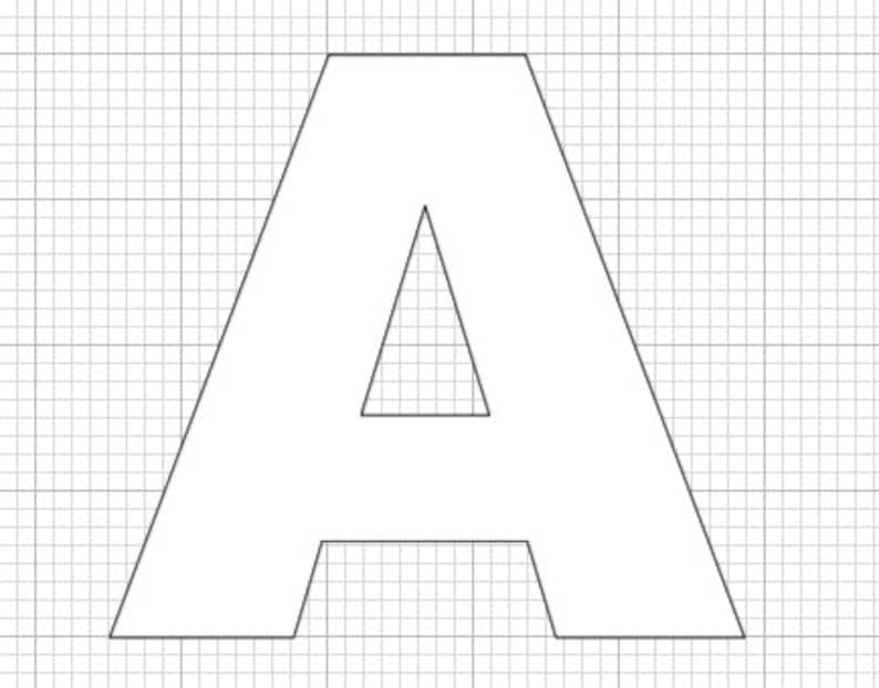 Letter Stencil 'A' / English Alphabet Stencils / DIY - Etsy