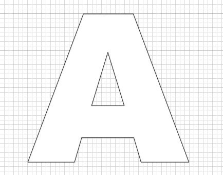 Letter Stencil 'A' / English Alphabet Stencils / DIY - Etsy