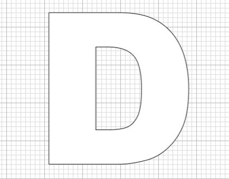 Letter Stencil 'D' / English Alphabet Stencils / DIY - Etsy