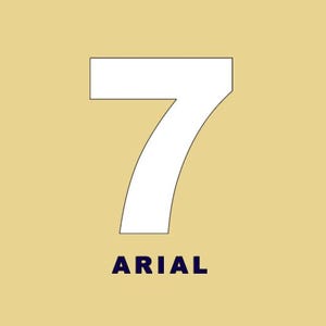Number Stencil '7' / English Alphabet Stencils / DIY - Etsy