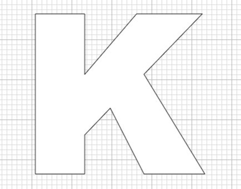 Letter Stencil 'K' / English Alphabet Stencils / DIY - Etsy
