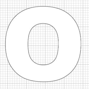 Letter Stencil 'O' / English Alphabet Stencils / DIY - Etsy