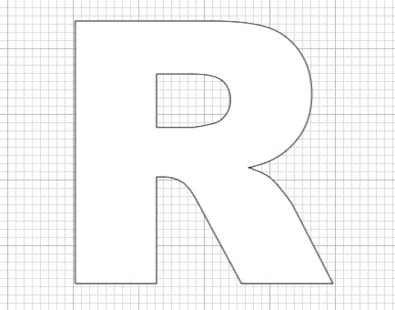 Letter Stencil 'R' / English Alphabet Stencils / DIY - Etsy