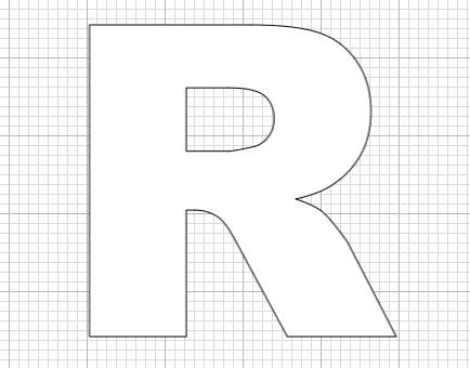 Letter Stencil 'R' / English Alphabet Stencils / DIY - Etsy