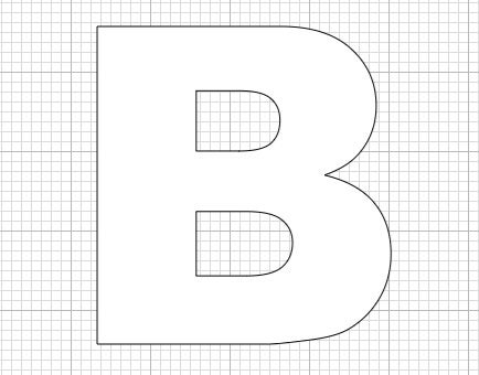 Letter Stencil 'B' / English Alphabet Stencils / DIY - Etsy
