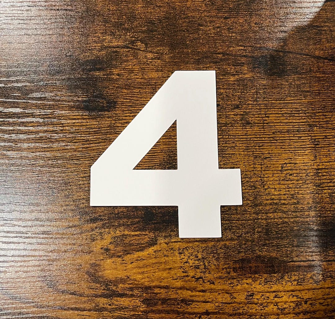 Number Stencil '4' / English Alphabet Stencils / DIY - Etsy