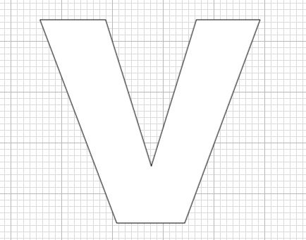 Letter Stencil 'V' / English Alphabet Stencils / DIY - Etsy