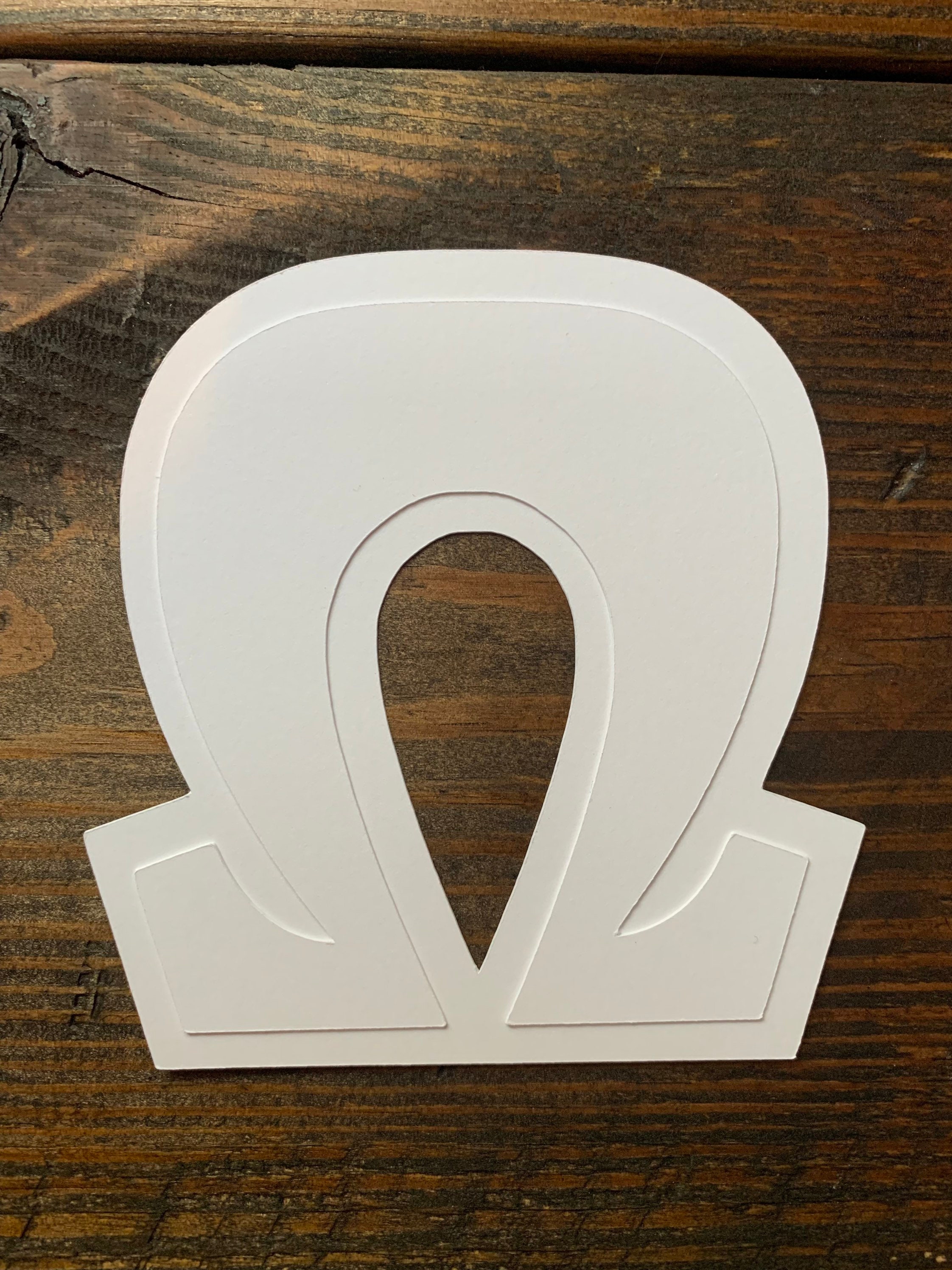 Omega Greek Letter Stencil / Sorority & Fraternity / DIY - Etsy