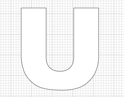 Letter Stencil 'U' / English Alphabet Stencils / DIY - Etsy