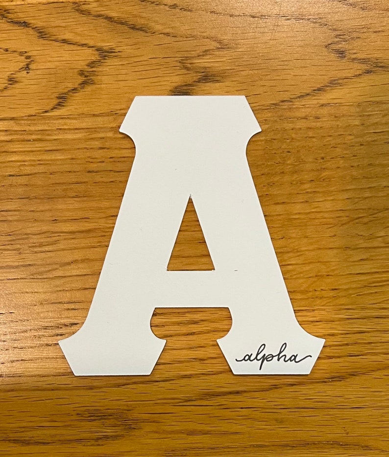 Alpha Greek Letter Stencil / Sorority & Fraternity / DIY - Etsy