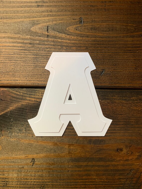 Alpha Greek Letter Stencil