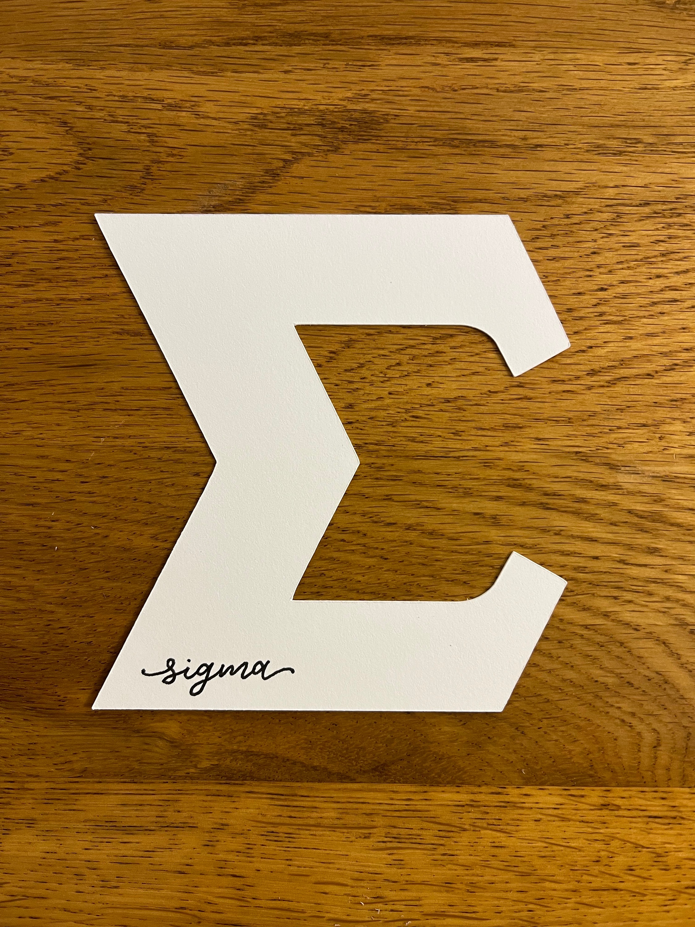 Sigma Greek Letter Stencil / Sorority & Fraternity / DIY - Etsy