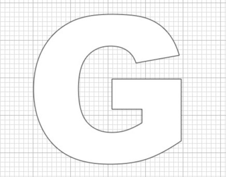 Letter Stencil 'G' / English Alphabet Stencils / DIY - Etsy