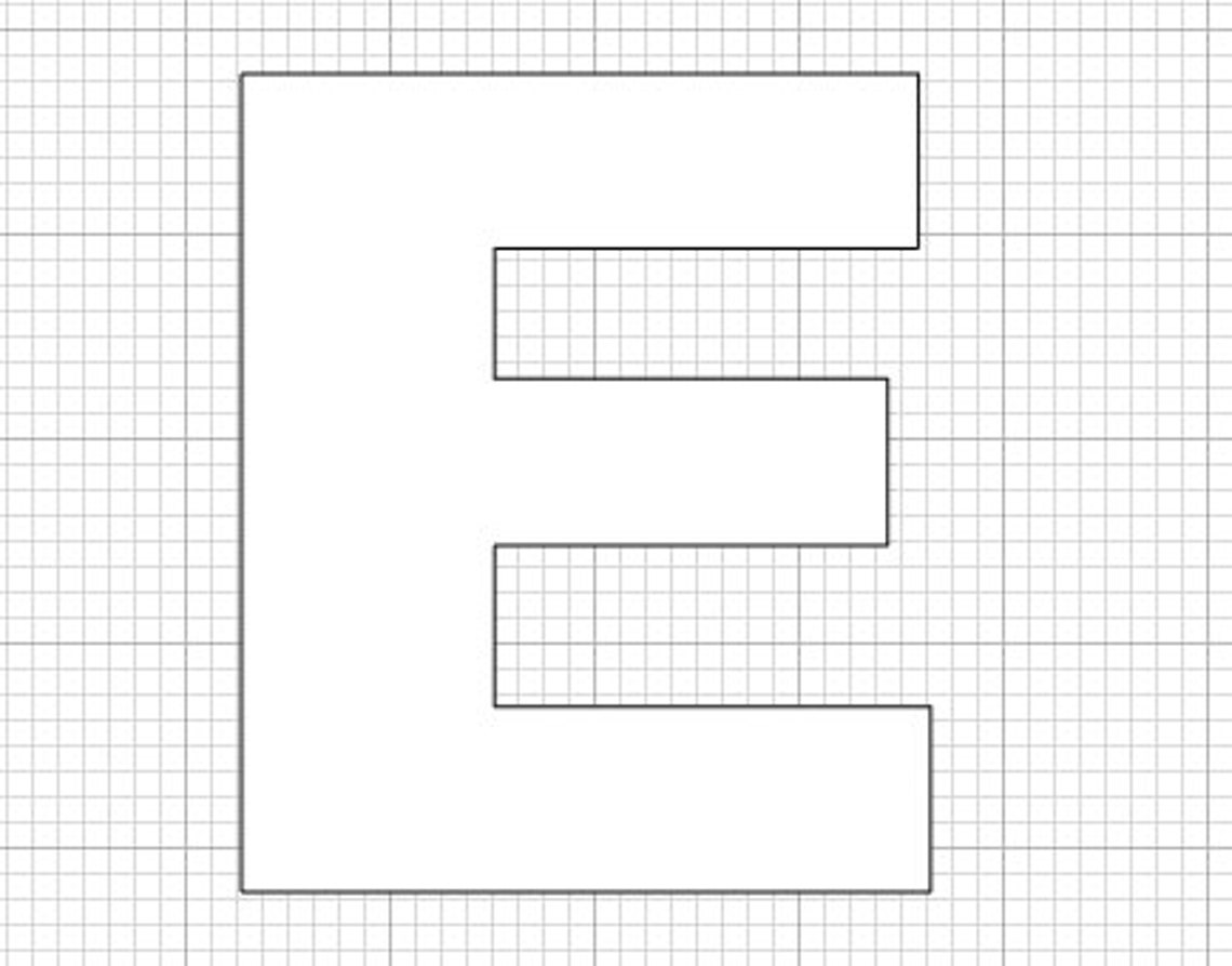 Letter Stencil 'E' / English Alphabet Stencils / DIY - Etsy