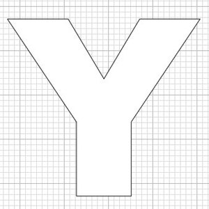 Letter Stencil 'Y' / English Alphabet Stencils / DIY - Etsy
