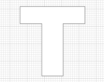 Letter Stencil 'T' / English Alphabet Stencils / DIY - Etsy