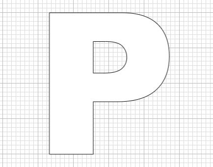 Letter Stencil 'P' / English Alphabet Stencils / DIY - Etsy