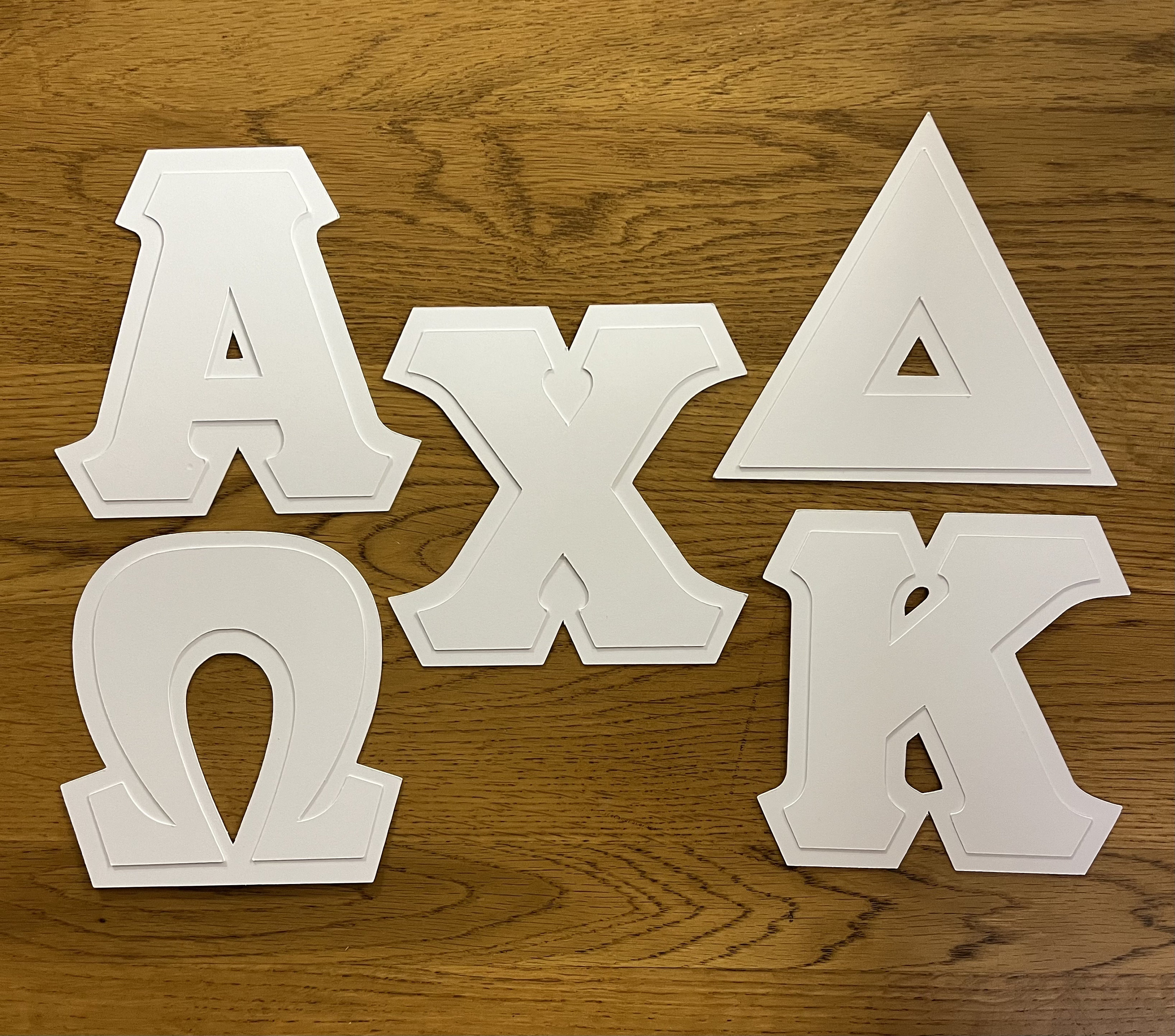 Delta Greek Letter Stencil