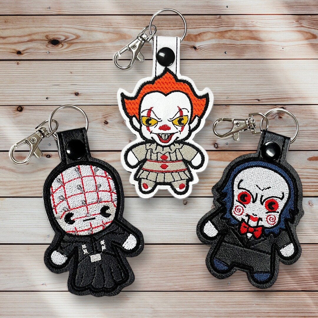 Chibi Style Horror Icon Key Rings! Pennywise, Pinhead, Jigsaw - Etsy