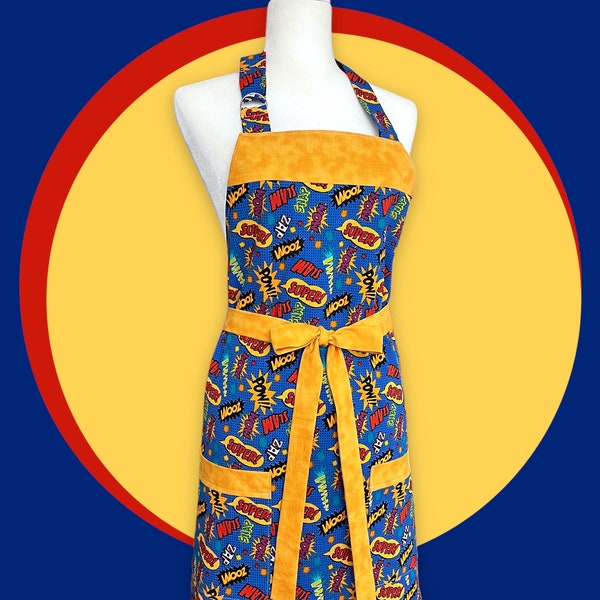 Superhero Apron - Etsy