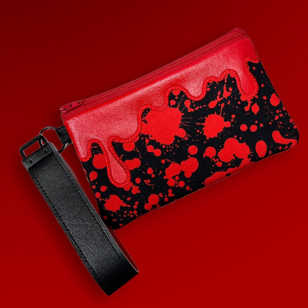 The Drip - Crime Scene Zipper Bag, Cosmetic Bag, Pencil Pouch - Blood ...