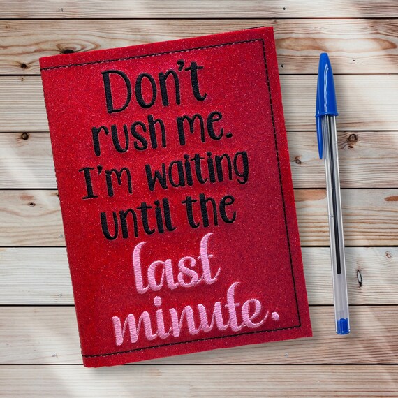 Embroidered Vinyl Notebook Cover Journal notebook INCLUDED | Etsy