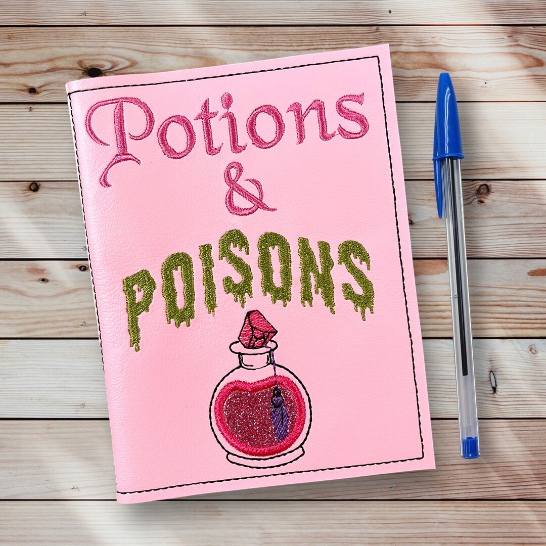 Potions and Poisons Notebook Cover. Notebook Included - Etsy