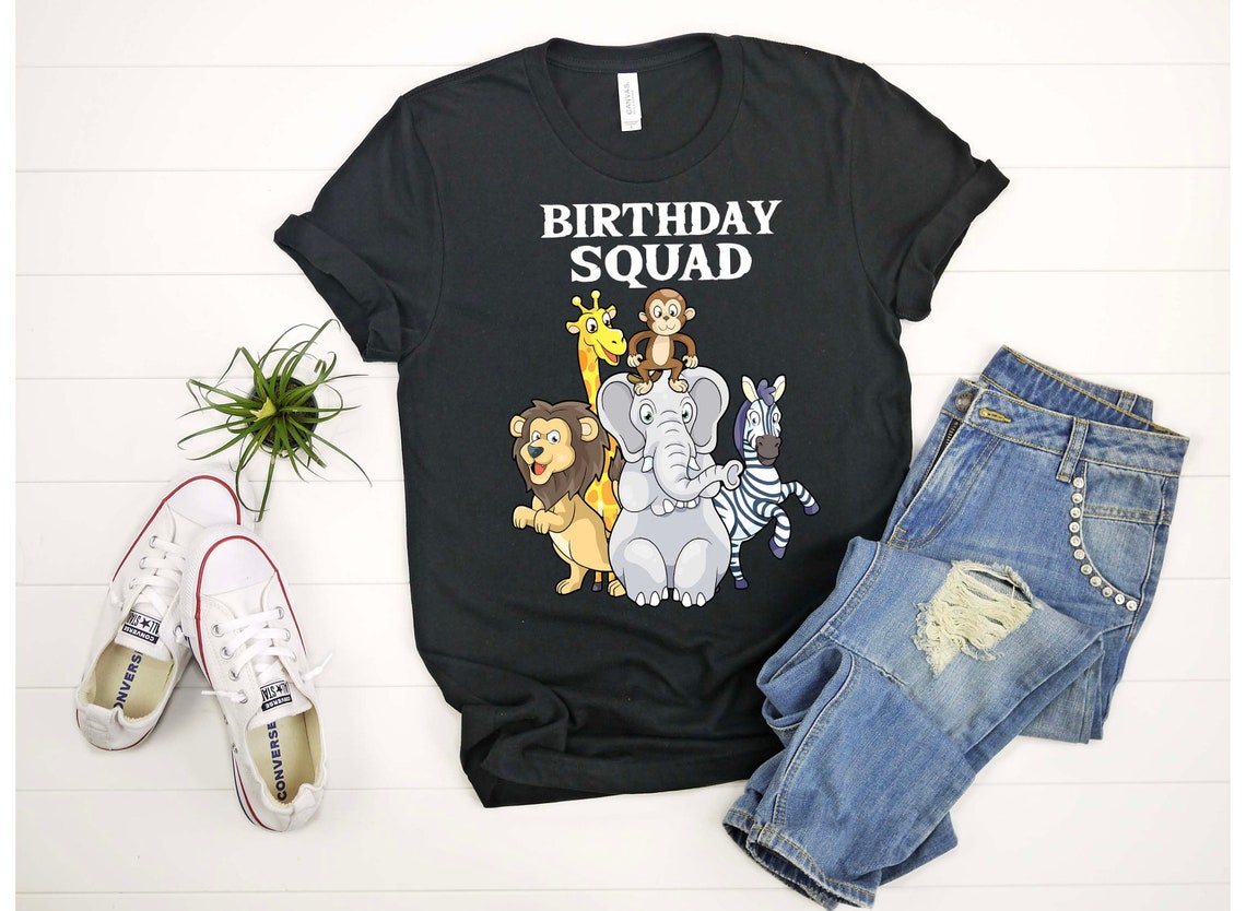 Birthday Squad Zoo Birthday Party Animal Birthday PNG-PDF-JPEG - Etsy
