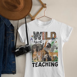 Instant Digital Download PNG File Wild About Teaching Teachers Zoo ...