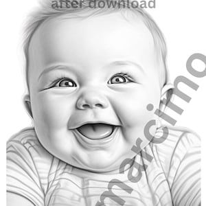 Chubby Cheeks Coloring Pages Adorable Baby Fun Activity for Baby Shower ...