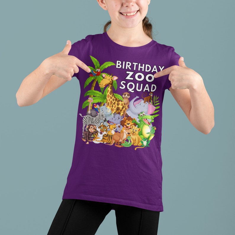 Instant Digital Download Birthday Zoo Squad Wild Safari - Etsy
