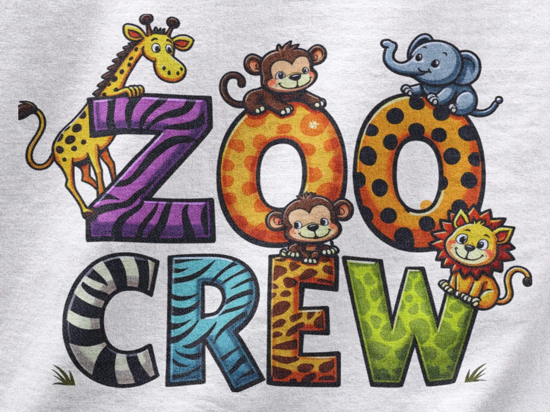 Zoo Crew Safari Animals PNG, Jungle Graphic (digital Download) Zoo Day ...