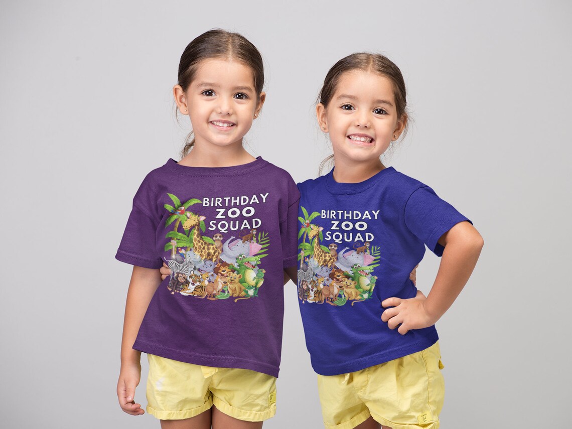 Instant Digital Download Birthday Zoo Squad Wild Safari - Etsy