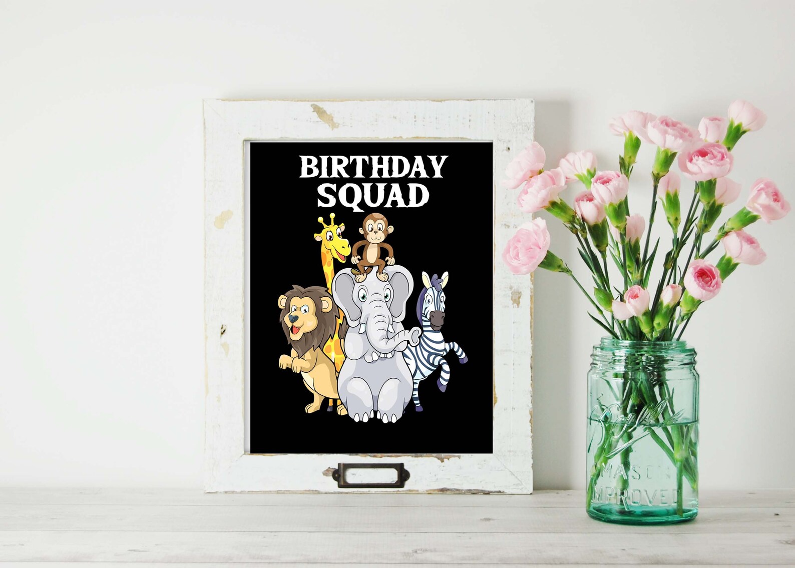 Birthday Squad Zoo Birthday Party Animal Birthday PNG-PDF-JPEG - Etsy