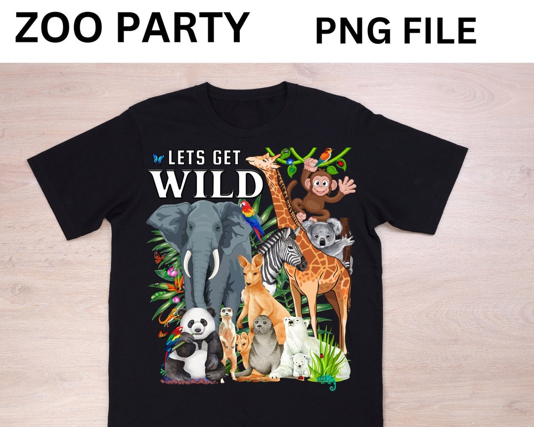 Instant Digital Download Let's Get Wild Safari Animals Jungle Animals ...