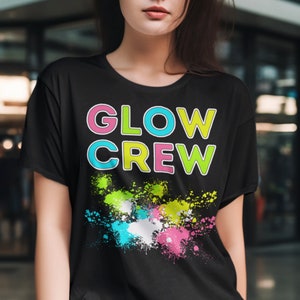 Glow Party Digital Download DIY T-shirts Glow Birthday Party Neon Party ...