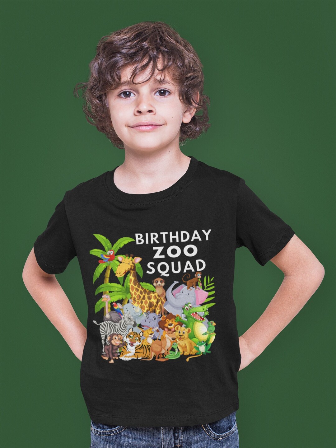 Instant Digital Download Birthday Zoo Squad Wild Safari Animals Jungle ...