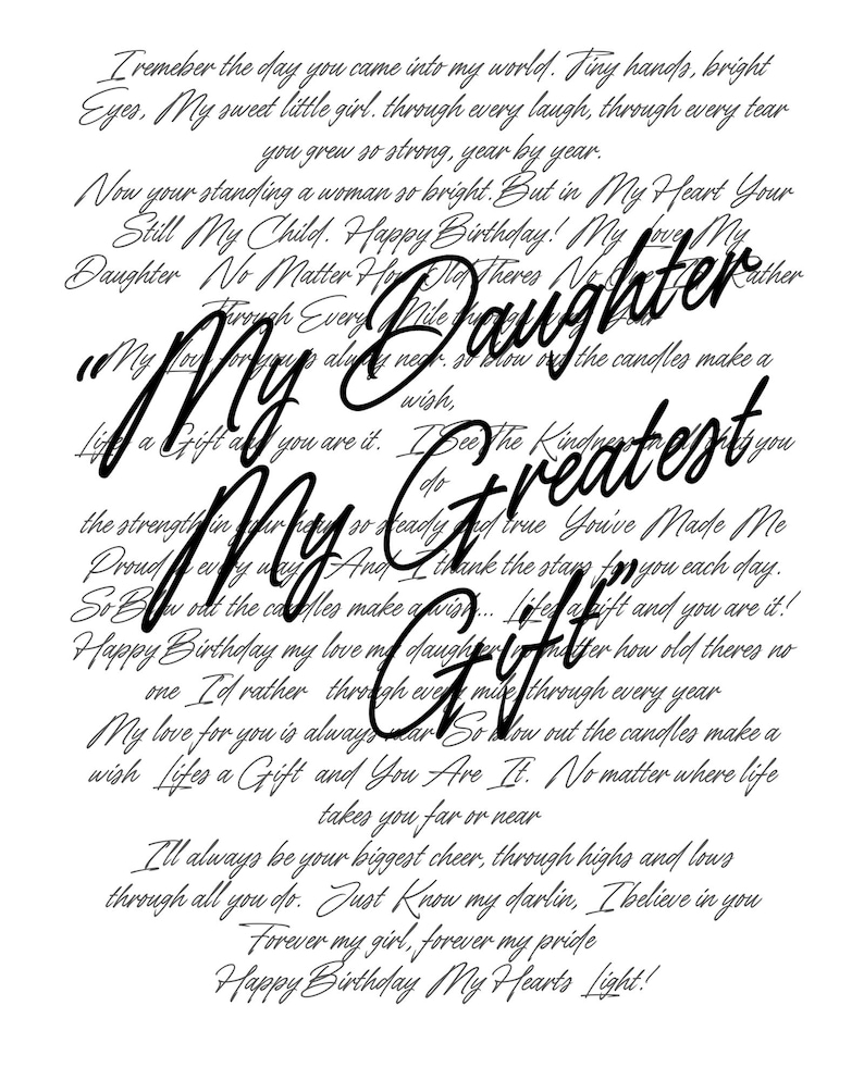 Birthday Song to Adult Daughter From Mom Digital Download MP3 Song ...