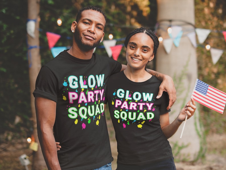 Glow Party Squad Digital Download DIY T-shirts and Poster Glow Birthday ...