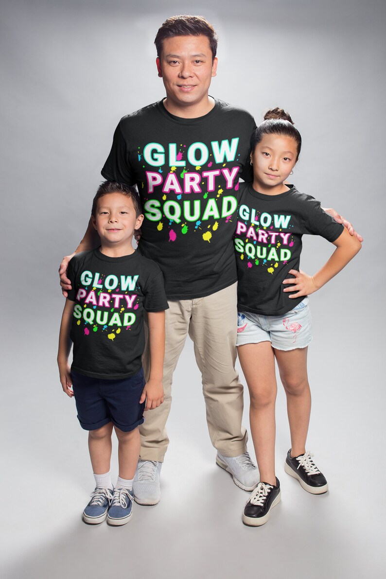 Glow Party Squad Digital Download DIY T-shirts and Poster Glow Birthday ...